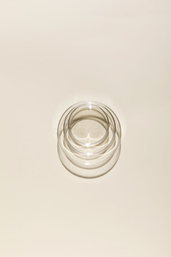 Top View of Glass Circles of Different Type Stock Photo - Image of ...