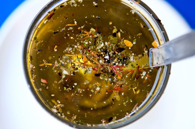 The Top View on a Glass with Herbal Tea Stock Photo - Image of liquid ...