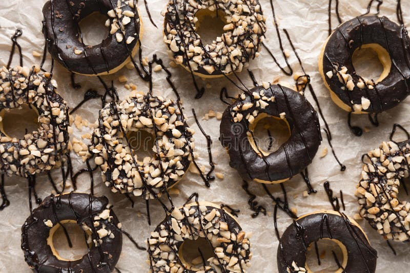 Top View Glazed Donuts. High Quality Photo Stock Photo - Image of ...
