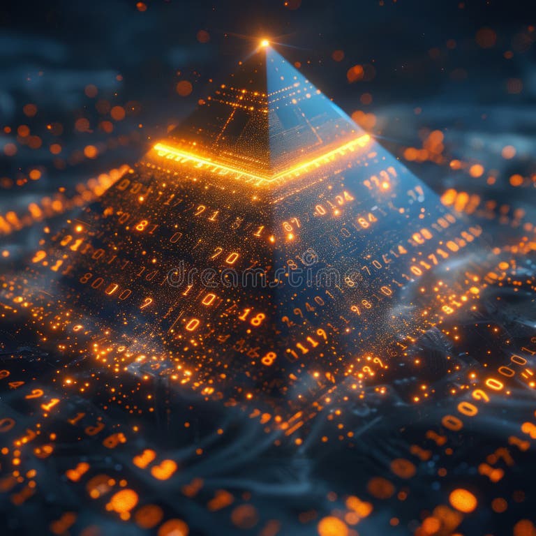 Binary Pyramid Stock Illustrations – 316 Binary Pyramid Stock ...