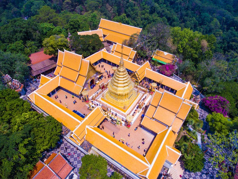 Top view Golden temple stock photo. Image of landscape - 71775804