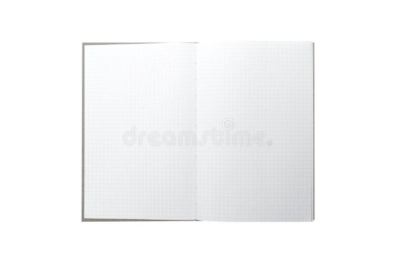 Top View Graph Book Open Grid Chart for Notes or Statistics with Stock ...