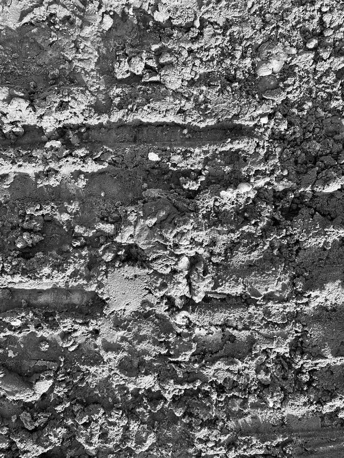 Top View of Gray Ground Soil Background with Snow Stock Image - Image ...