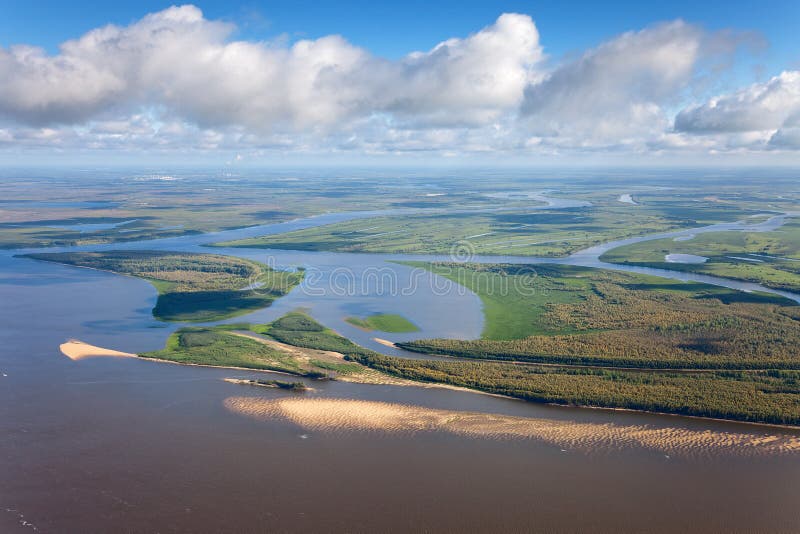 Top view of great river stock photo. Image of large, outdoors - 43093420