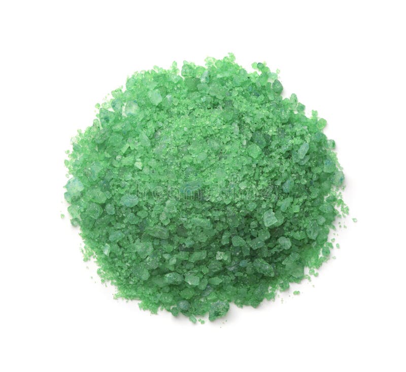 Top View of Green Aroma Bath Salt Stock Image - Image of closeup ...