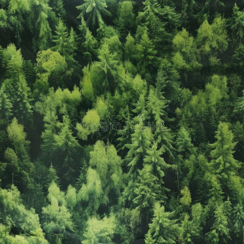 Top View of the Green Forest Stock Photo - Image of design, view: 289174812