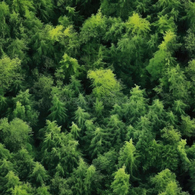 Top View of the Green Forest Stock Image - Image of park, view: 289468567
