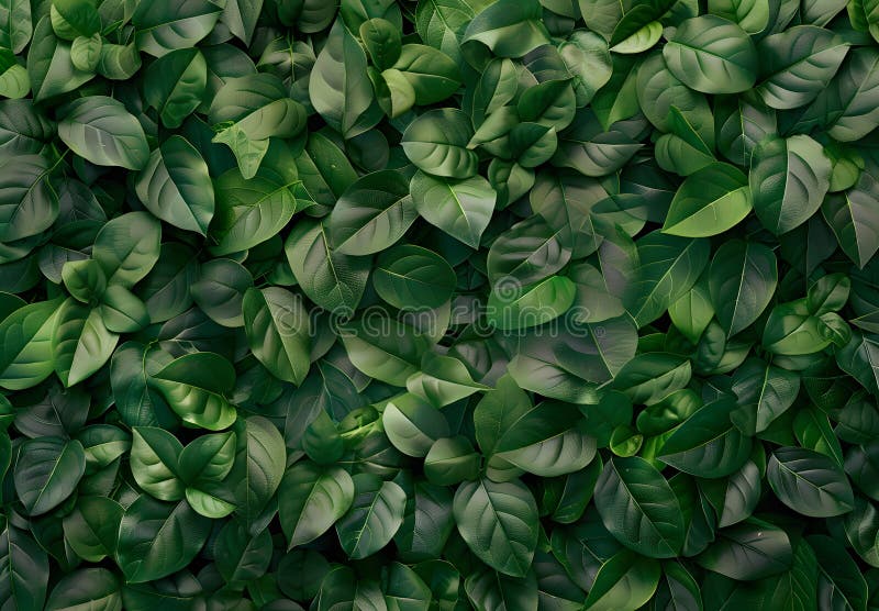Seamless Green Leaf Wall Texture Background Stock Illustration - Illustration of foliage ...