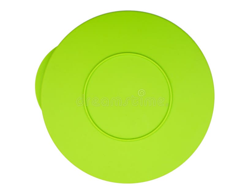 Top View of Green Plastic Lid Isolated Stock Image - Image of view ...