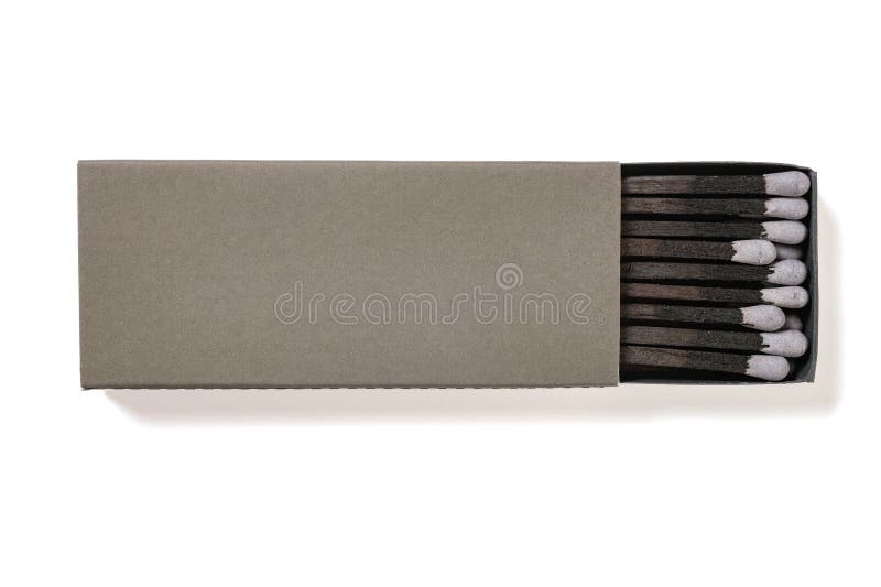 Top View Grey Color Matchbox on White Background Stock Image - Image of ...