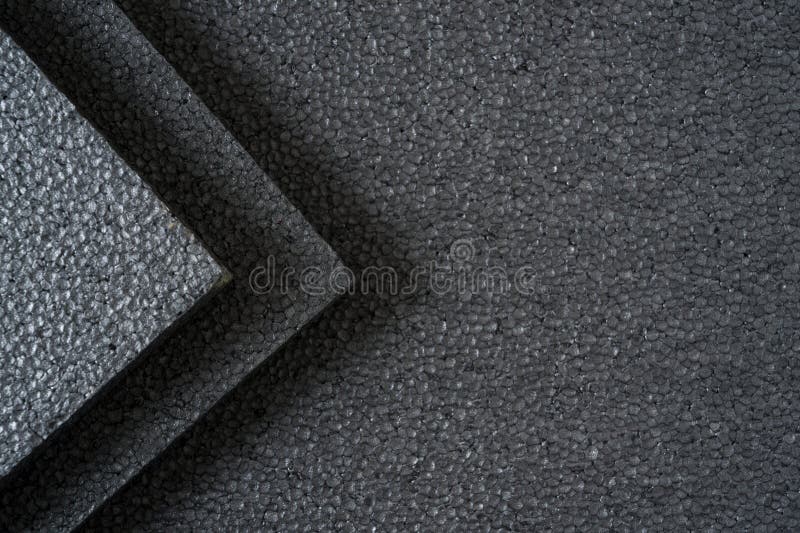 Top View of Grey Thermal Insulation Styrofoam Sheets Stacked on Top of ...