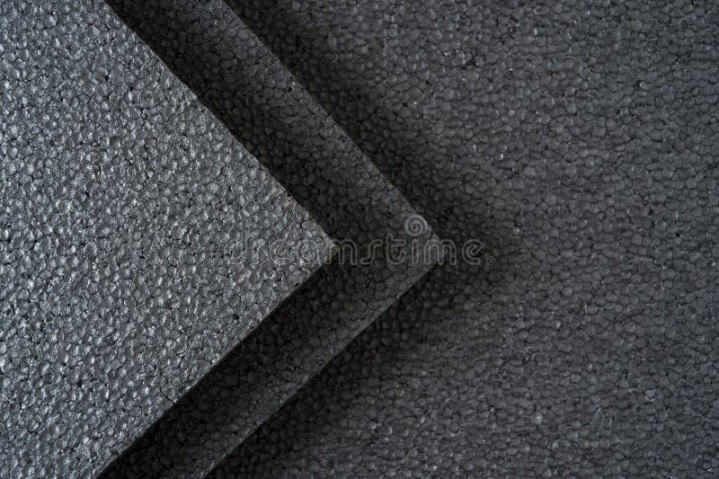 Top View of Grey Thermal Insulation Styrofoam Sheets Stacked on Top of ...