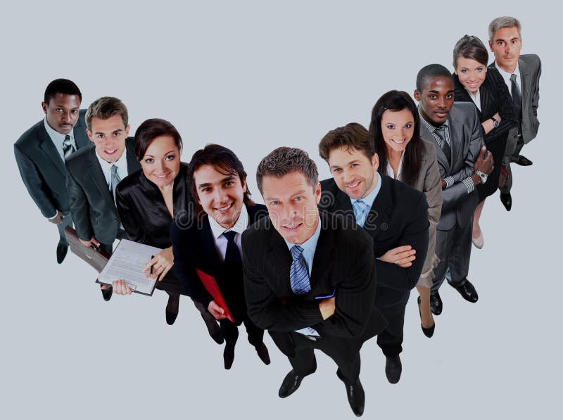 Top View of a Group of Business People. Stock Image - Image of formal ...