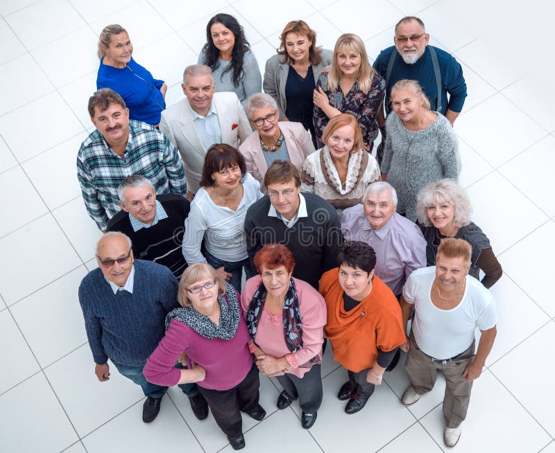 Group of Diverse Mature People, Looking at You Stock Image - Image of ...