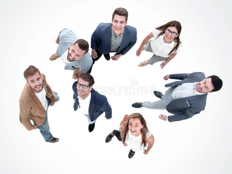 Top View.a Group of Happy Young People Stock Photo - Image of friends ...