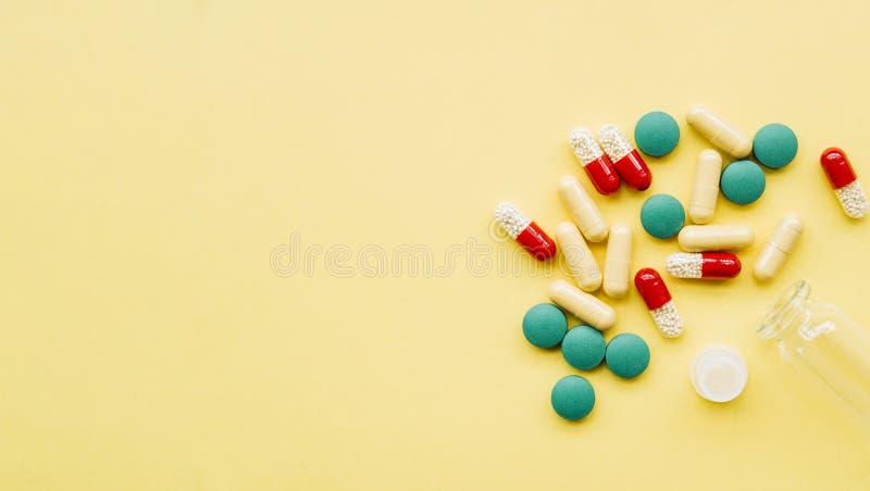 Top View Group Pills. High Quality Photo Stock Image - Image of group ...