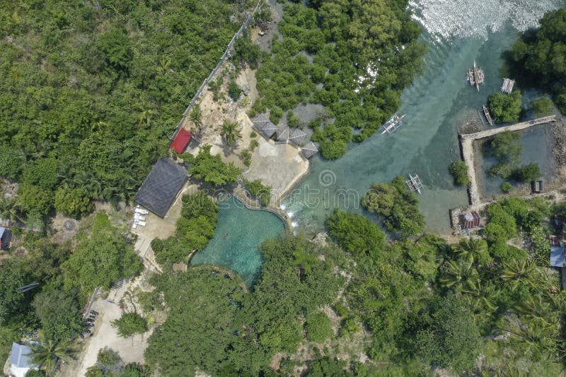 Top View of Guiwanon Cold Spring, Tabonon, Cebu Editorial Image - Image ...