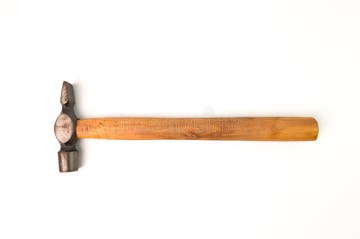 Top View of Hammer Isolated on a White Background Stock Image - Image ...