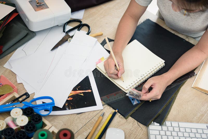 Tailors Shop, Small Business of Freelance Design Stock Image - Image of ...