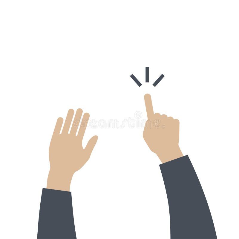 Top View of Hands on the Table Stock Vector - Illustration of student ...