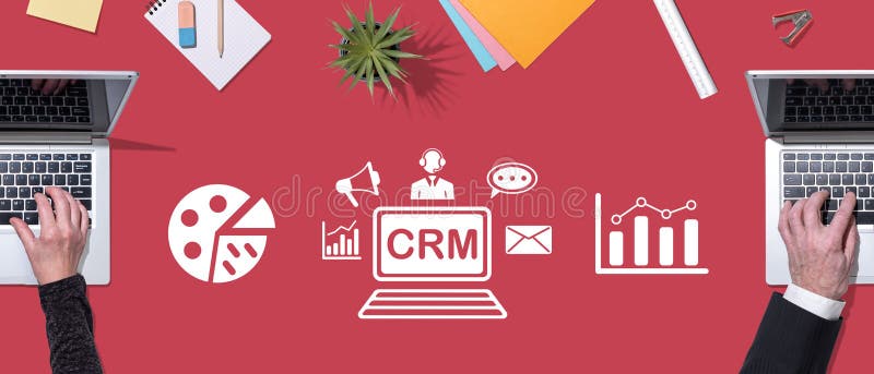 Concept of crm stock illustration. Illustration of customer - 237065399
