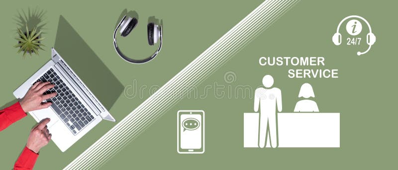 Concept of Customer Service Stock Illustration - Illustration of ...