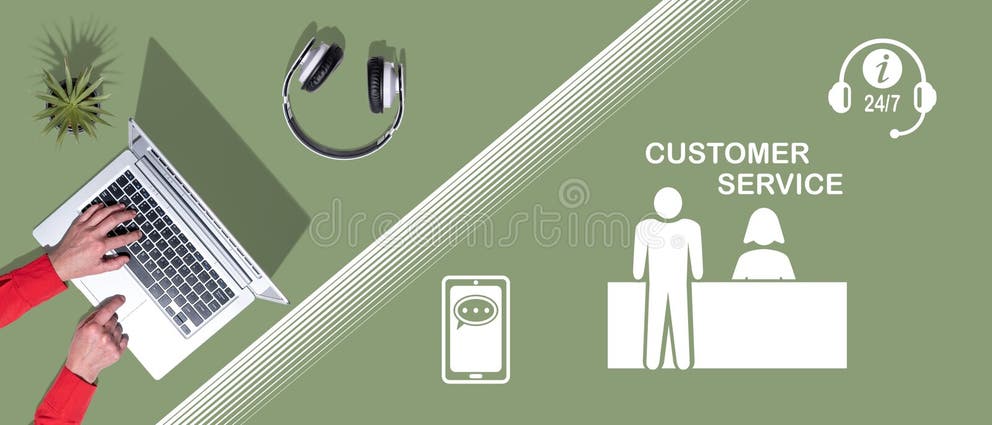 Concept of Customer Service Stock Illustration - Illustration of ...