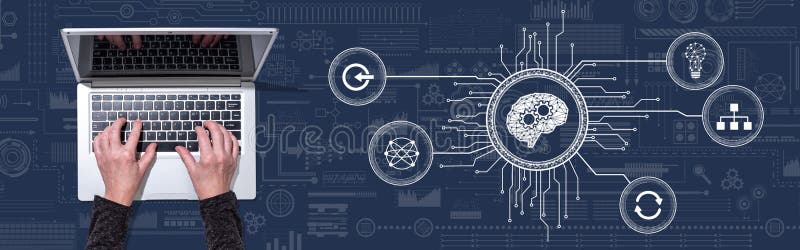 Concept of deep learning stock photo. Image of brain - 230838658