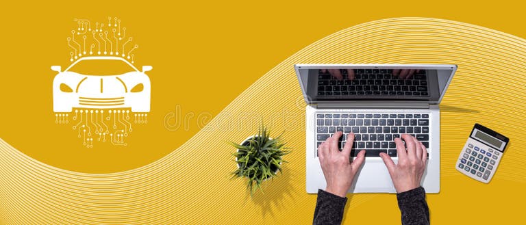 Concept of smart car stock photo. Image of network, navigation - 230812720