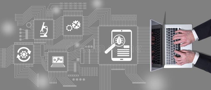 Concept of Software Testing Stock Photo - Image of symbol, process ... Concept of Software Testing Stock Photo - Image of symbol, process ...
