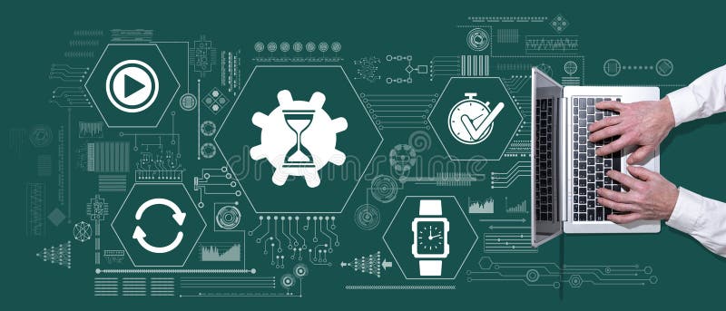 Concept of time management stock image. Image of deadline - 358265943