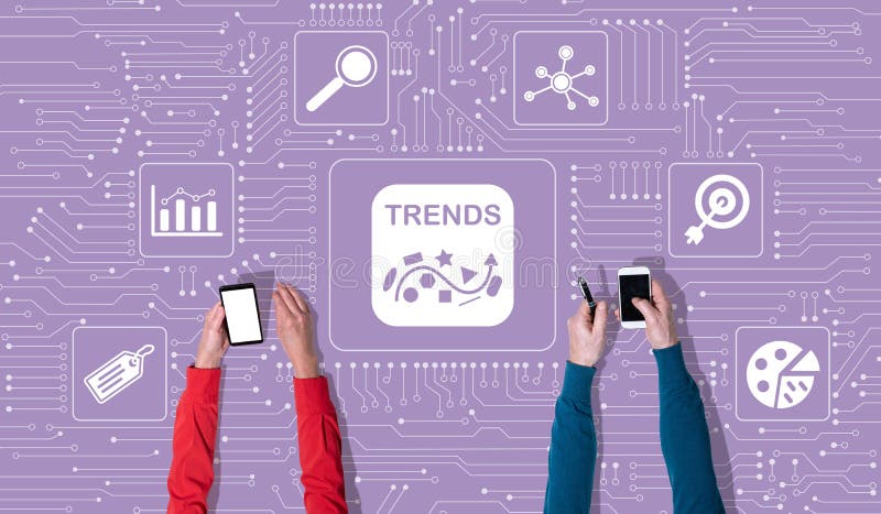 Concept of trends stock image. Image of direction, trend - 254829313