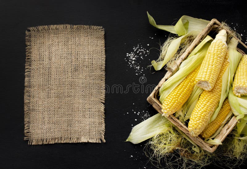 Top View Healthy Corn Composition. High Quality Photo Stock Image ...