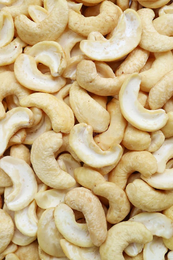 Top View of Heap of Uncooked Cashew Nut Stock Image - Image of ...