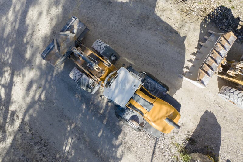 Top View of Heavy Wheel Loaded Top Loader Digger Stock Image - Image of ...