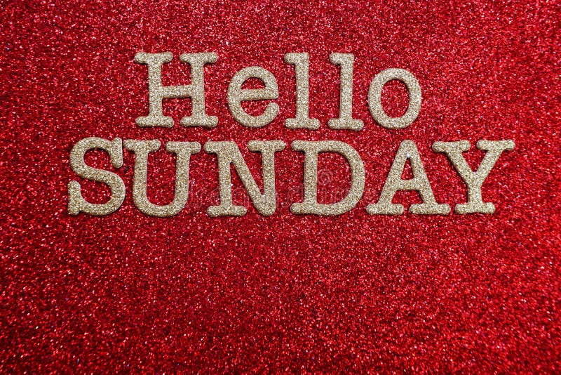 153 Hello Sunday Red Background Stock Photos - Free & Royalty-Free ...