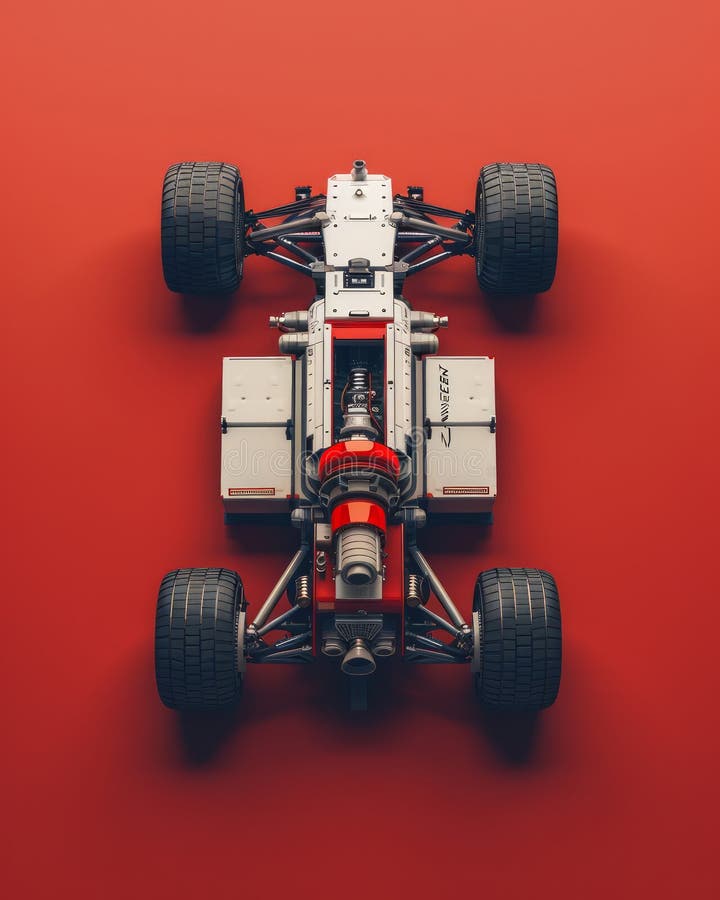 Top View of a High Tech Remote Controlled Electric Race Car on a Bright ...