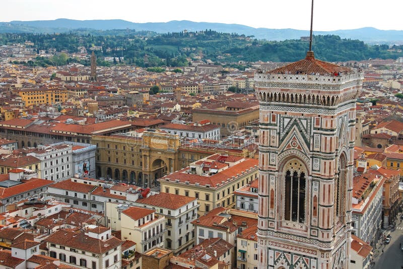 Top View of the Historic Center of Florence, Italy Editorial Stock ...