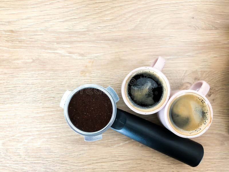 Top view of coffee cup stock photo. Image of caffeine - 135706240