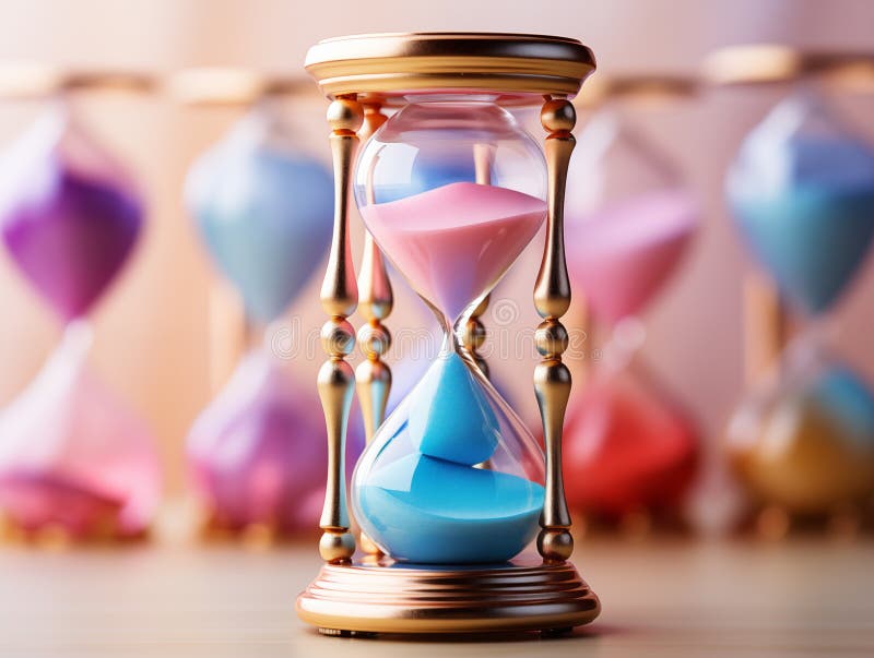 Top view of hourglasses stock illustration. Illustration of hourglasses ...