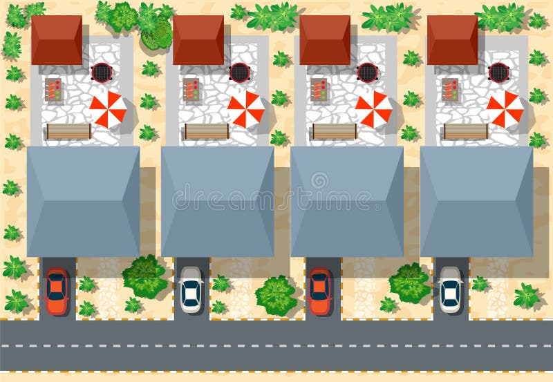 Bird Eye View House Stock Illustrations – 647 Bird Eye View House Stock ...
