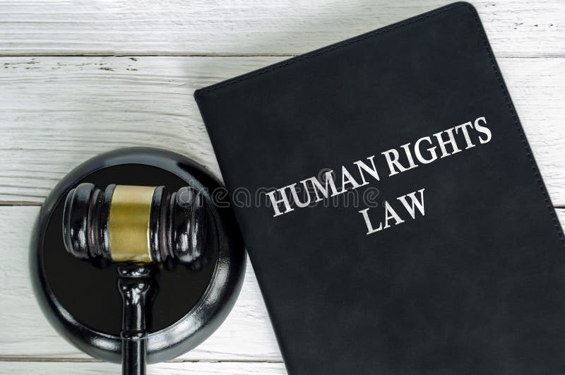 Top View of Human Rights Law Book with Gavel Background Stock Image ...