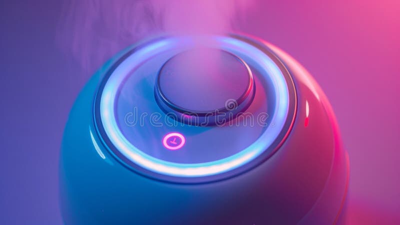 The Top View of a Humidifier Showing the Adjustable Mist Control and ...
