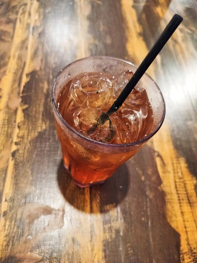 Top View of Iced Tea on the Table Stock Image - Image of dish, brochure ...