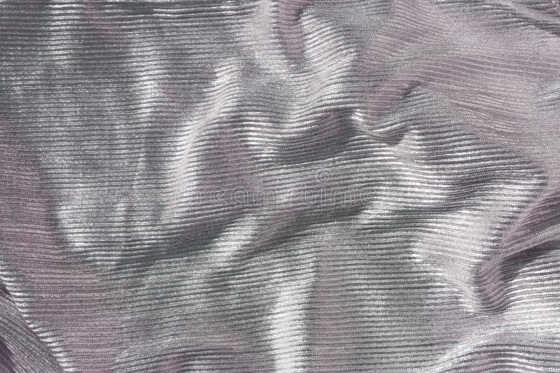 Top View Image of Aesthetic Background. Silver Silk Satin Cloth with ...