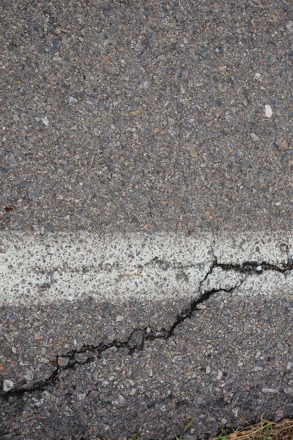 Top View, Image for Cement Road Surface Texture Background with Cracked ...