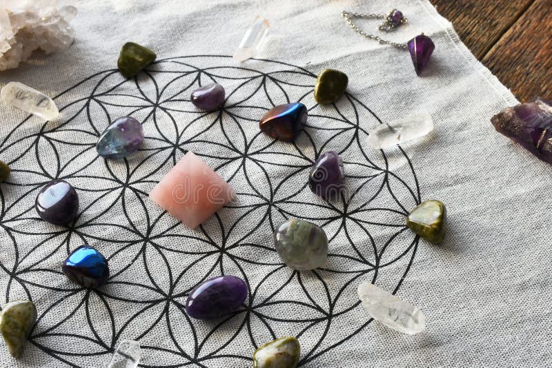 Crystal Healing Grid stock image. Image of chakra, life - 178908621