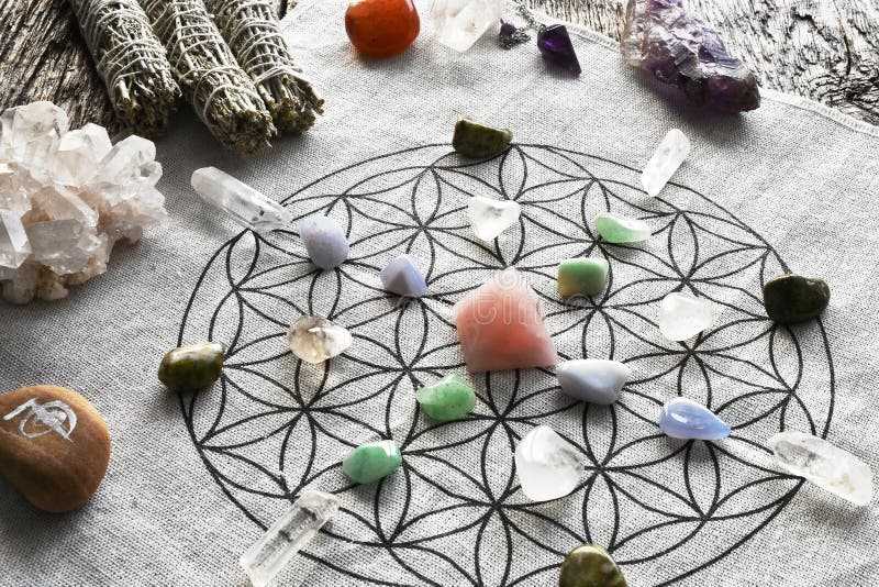 Crystal Healing Grid stock image. Image of chakra, life - 178908621