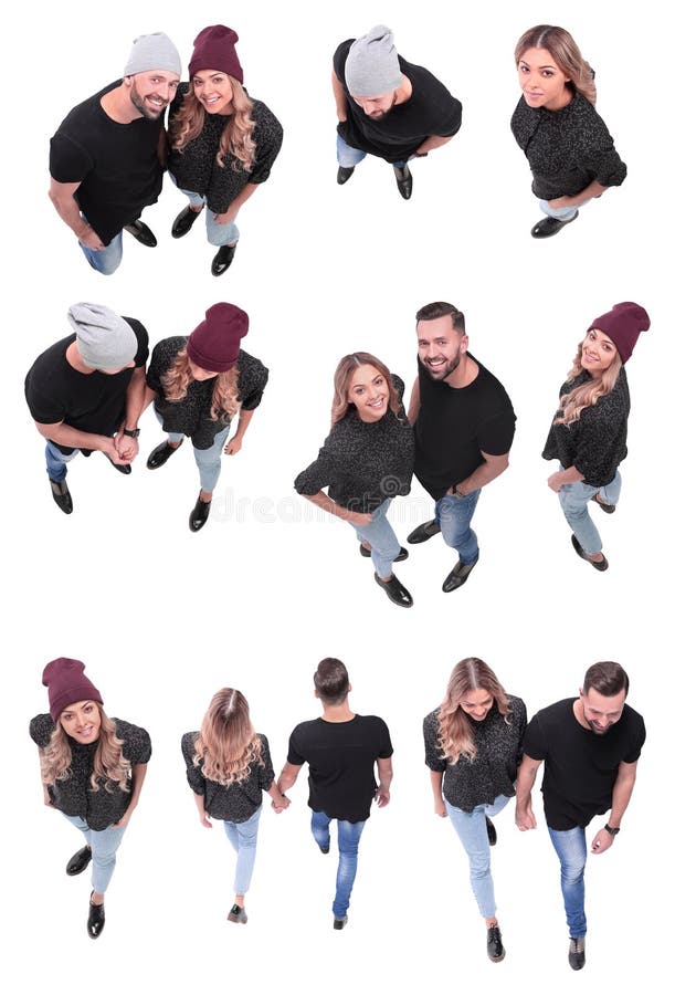 Top View. Image of Modern Different Young People Stock Image - Image of ...
