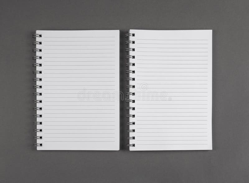 Open Notebook with Blank Pages Stock Photo - Image of notebook ...
